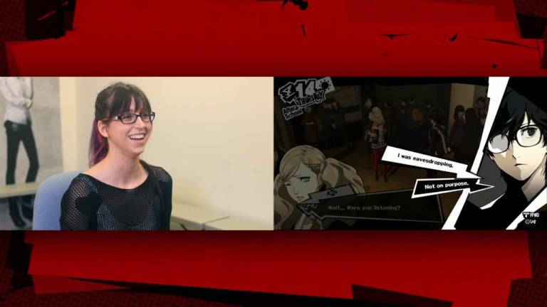 Ann Takamaki's Voice Actress Erika Harlacher Plays Persona 5 - VGU