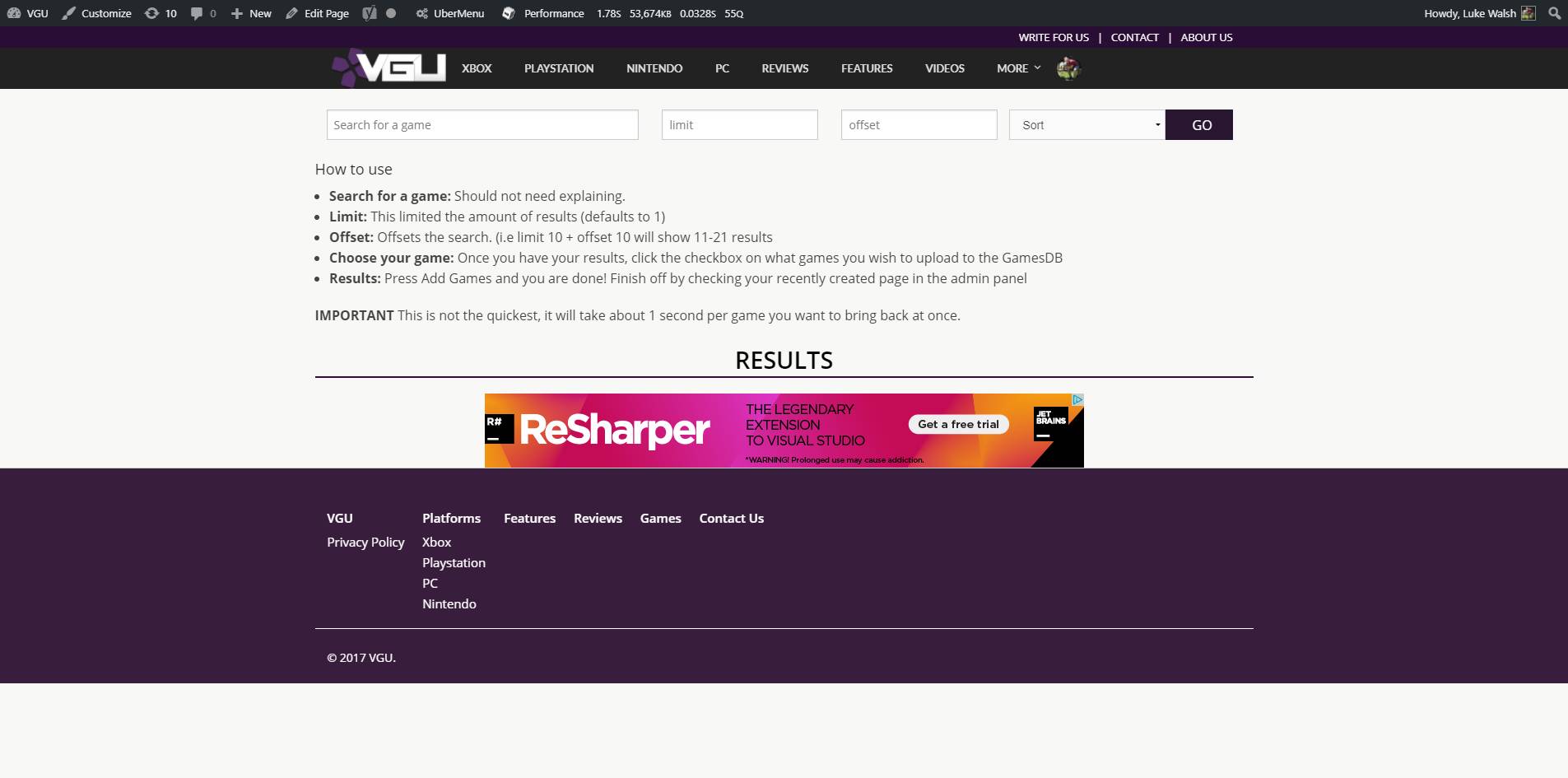 1. Using the GamesDB API - VGU